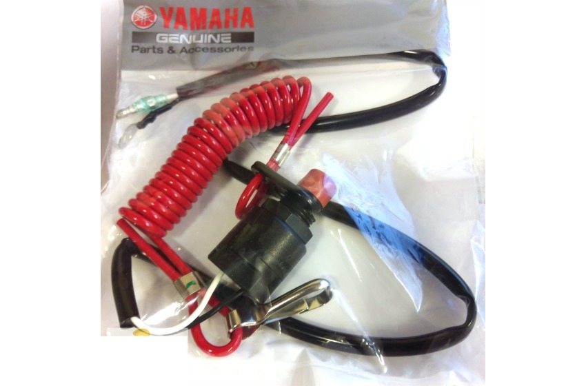 YAMAHA - Outboard Motor Kill switch & Safety Lanyard 6D 9.9D 8C 25B 6E9 ...