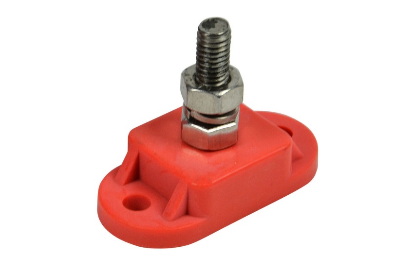 BEP - INSULATED STUDS Single 1X6MM Positive RED (BULK) - IS-6MM-1R ...