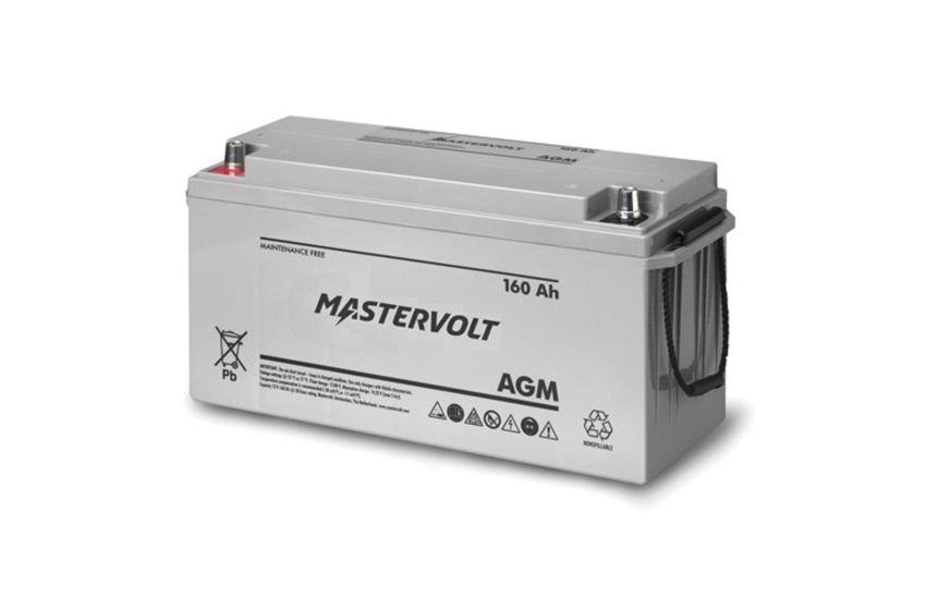 Mastervolt AGM Battery 12V 160Ah - 62001600 | AGM Batteries | Bottom ...