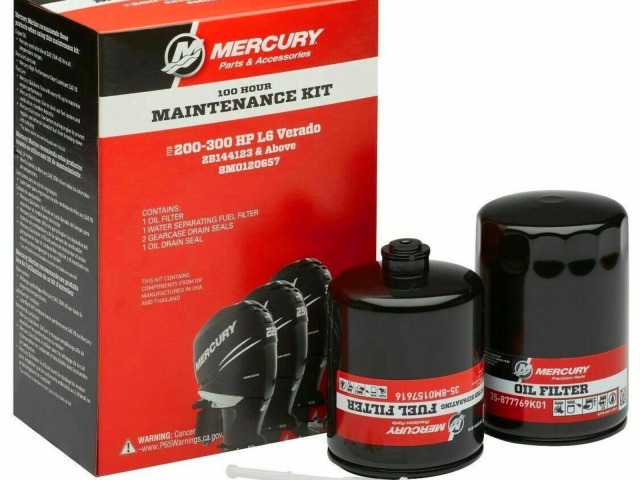 Mercury 100 hour Maintenance Service Kit - L6 Verado Four Stroke S/N ...