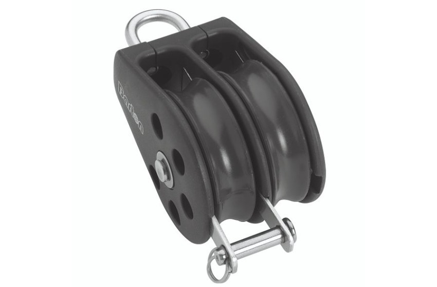 Barton Marine Size 1 Double Fixed Eye Block + Becket - 30mm - Plain ...