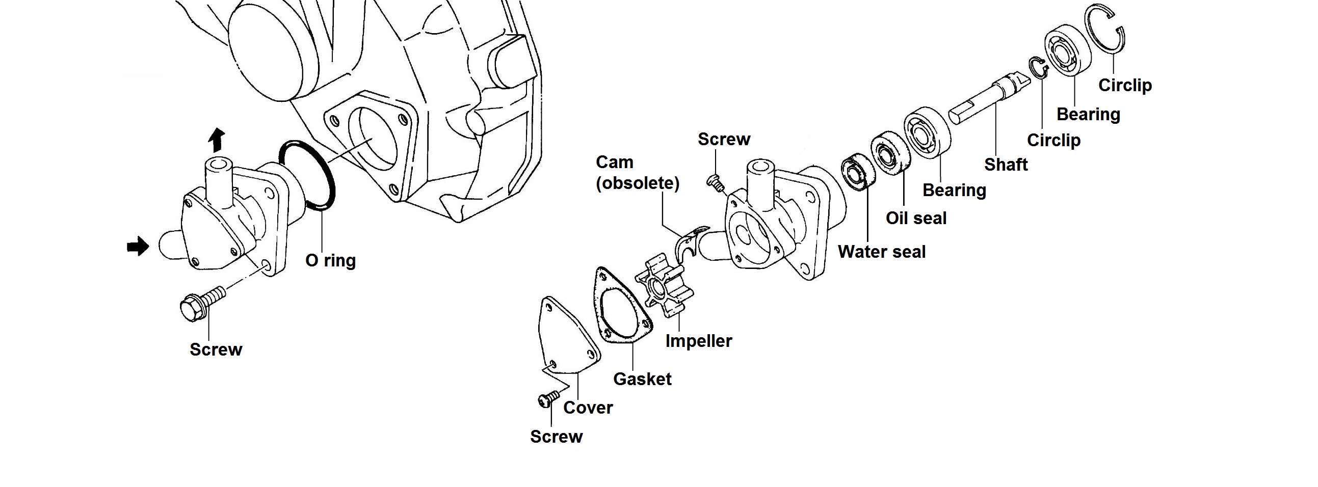 Raw water pump parts | Bottom Line | Isle of Man