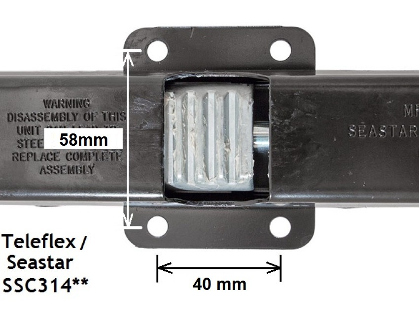 SeaStar / Teleflex 14FT Rack and Pinion steering cable - SSC13414 ...