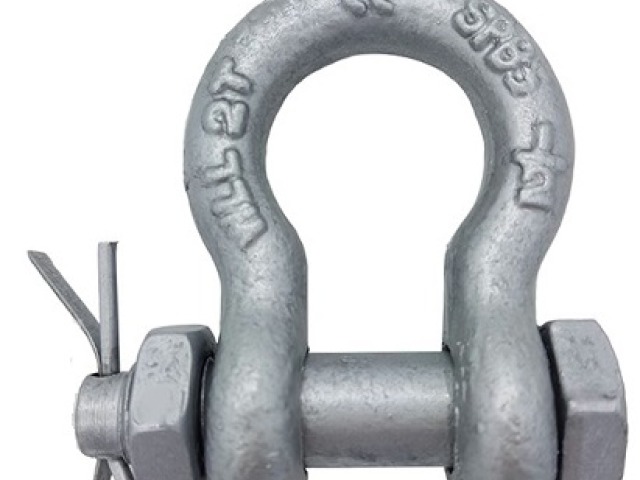 Galvanised Safety Bow Shackle - 1/2" - 2 Tonnes | Galvanized shackles ...