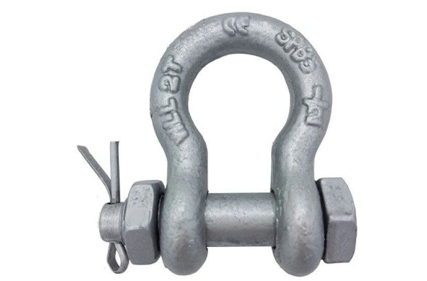 Galvanised Safety Bow Shackle - 1/2" - 2 Tonnes | Galvanized shackles ...