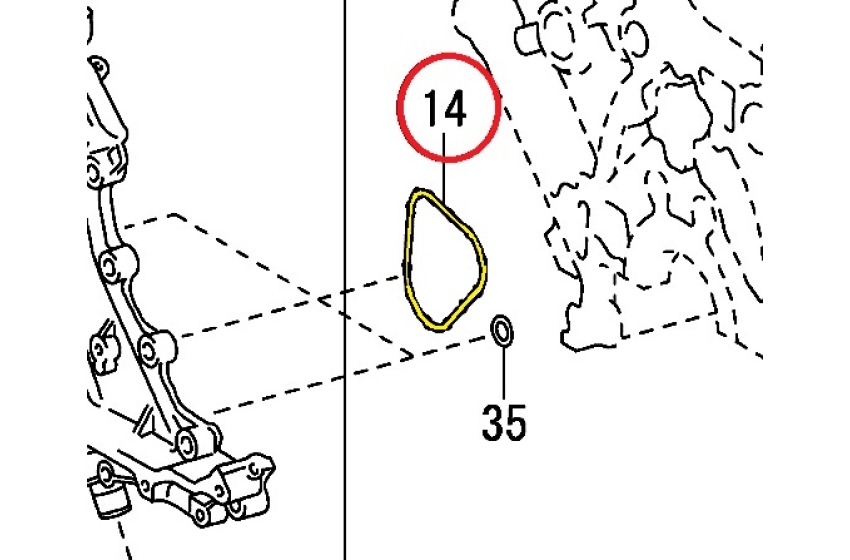Yanmar - Gasket.Front Eng Pla - 119798-01200 | 8LV | Bottom Line | Isle ...