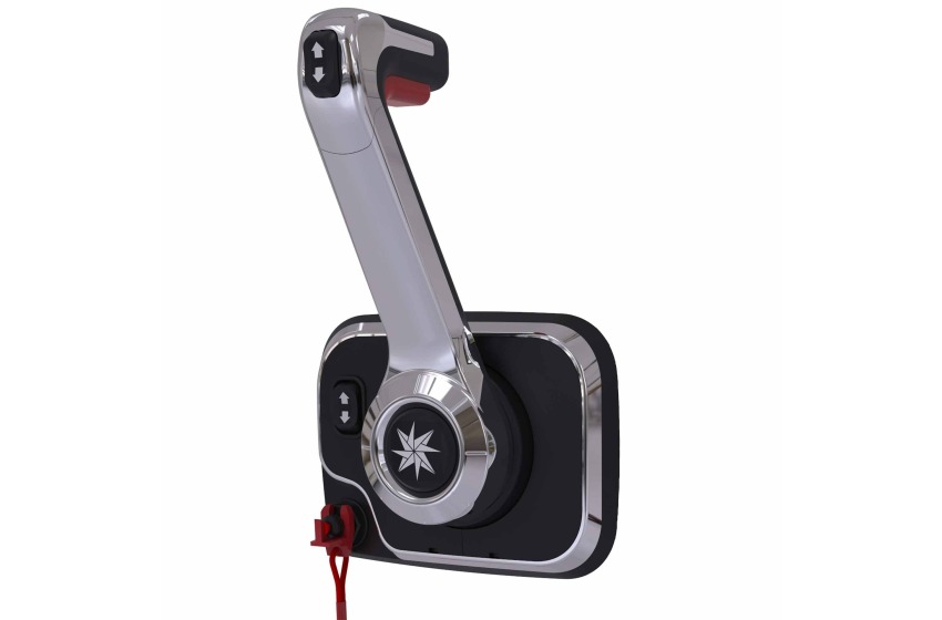 Seastar Xtreme Side Mount Control, Chrome (complete with Cut Off Switch ...
