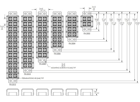 Blue Sea - Terminal Block 30A - 10 Circuit - PN. 2510 | Terminal Blocks ...