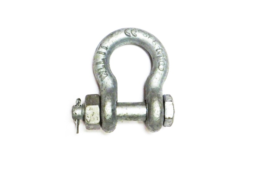 Galvanised Safety Bow Shackle - 3/8" - 1 Tonne | Galvanized shackles ...