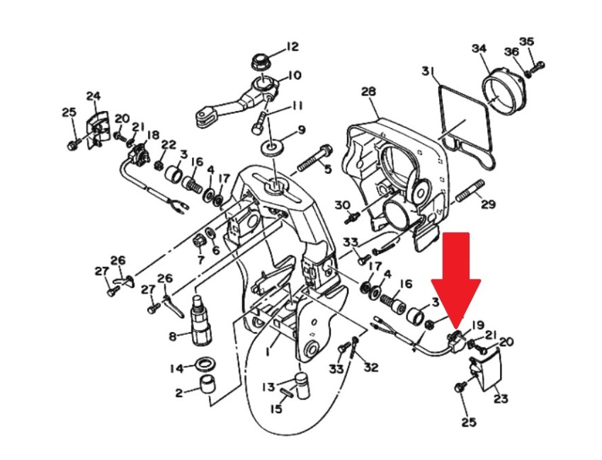 Yamaha Hydra-drive Trim Limit Switch - 6T4-8259G-00 | DE-DHD Sterndrive ...