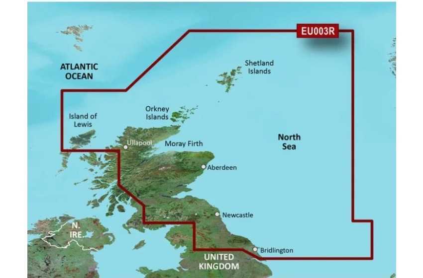 Garmin BlueChart G3 Vision Chart - North East UK - VEU003R | Garmin ...