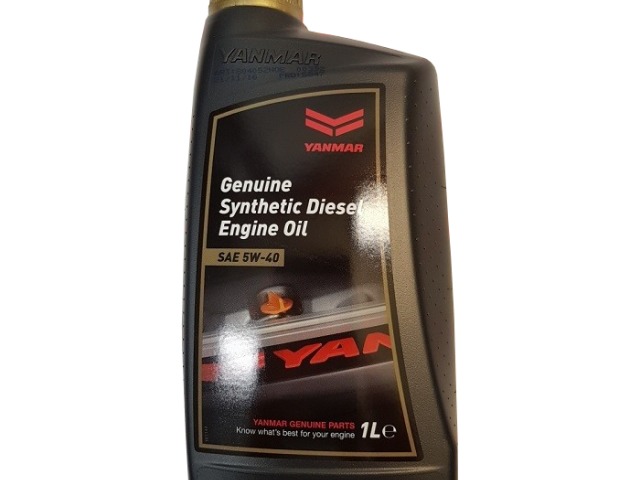 YANMAR MARINE Synthetic DIESEL ENGINE OIL 5W40 - 1 Litres | 6BY-220 ...