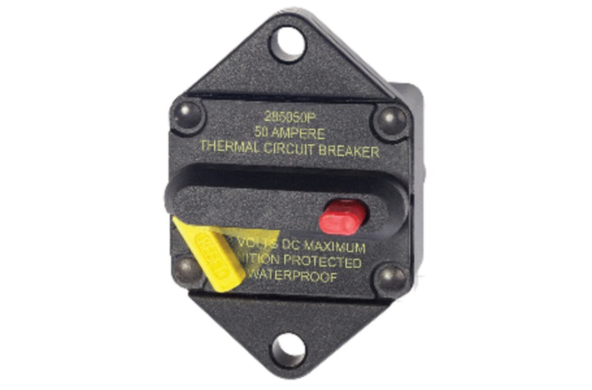Blue Sea Systems - 50A Circuit Breaker - 285-Series - Panel Mount ...