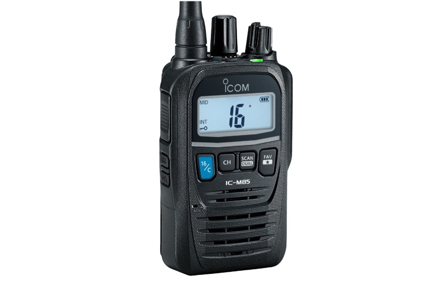 ICOM IC-M85E VHF / PBR Waterproof Commercial Marine / Land Radio - 5W ...