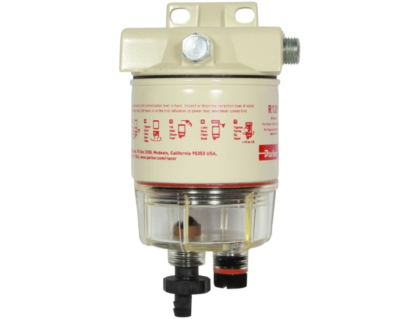 Racor Diesel Fuel Filter / Water separator - 120AP - Clear bowl - 30 ...